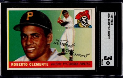1955 Topps Roberto Clemente Pitt. Pirates Rookie Card RC Centered ...