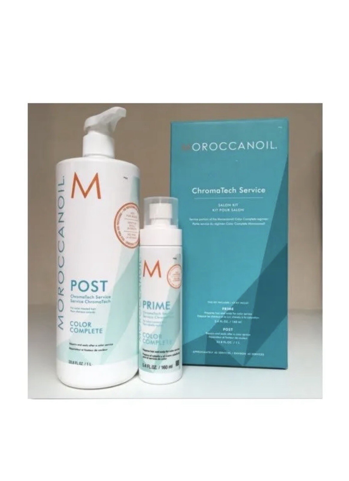 Moroccanoil Chromatech Service Color Complete Post 33.8 Prime 5.4 oz Salon Kit | eBay