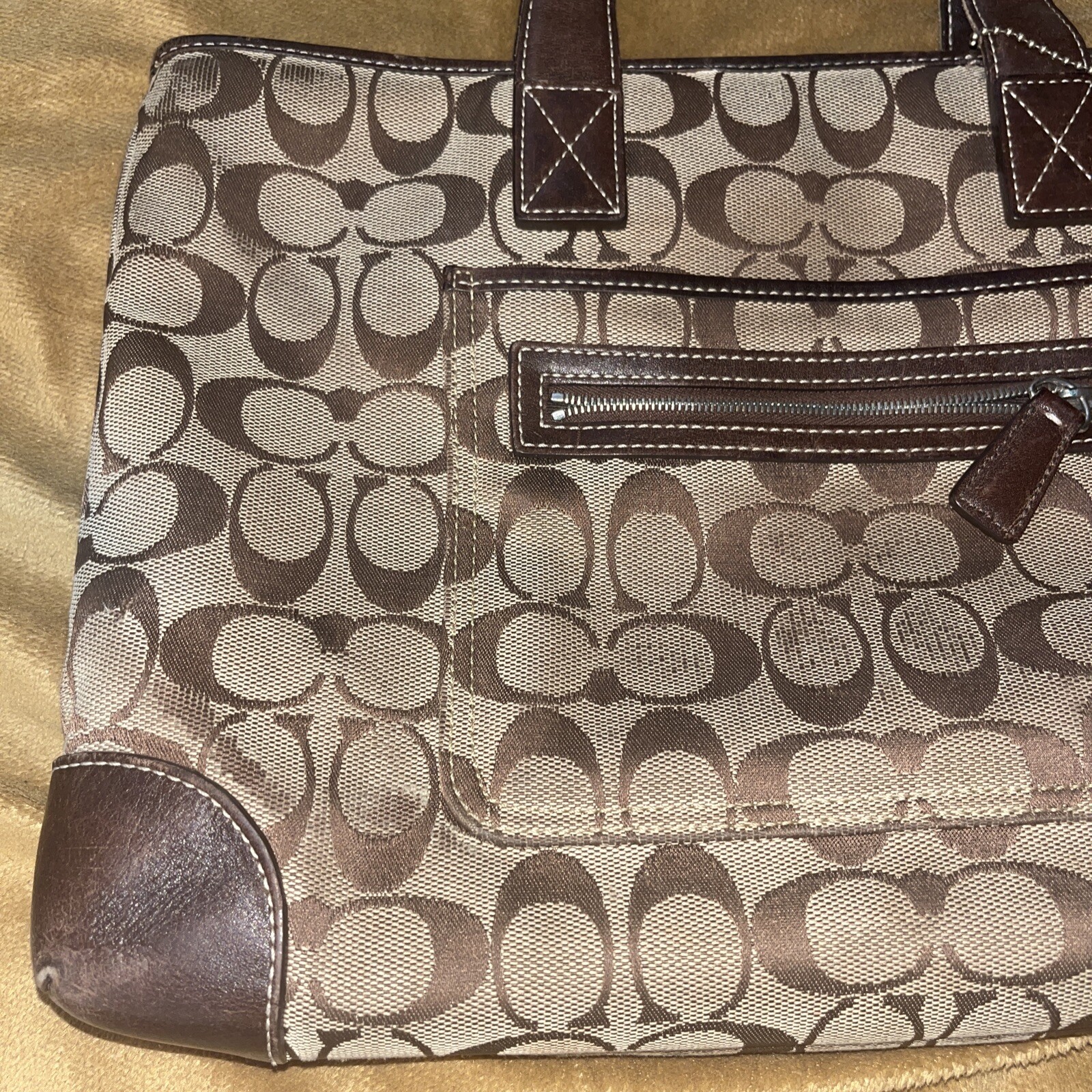 Vintage Coach Logo Signature Mini Satchel Black G2J-6082 Great ...