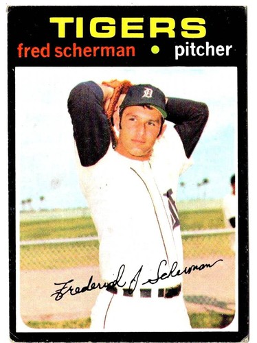 Fred Scherman 1971 Topps Detroit Tigers card #316 (vg) B | eBay