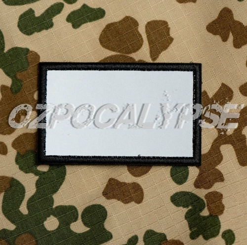 Blank Write On Patch - Tactical Name Tag Marker Serial Custom Number ID ...