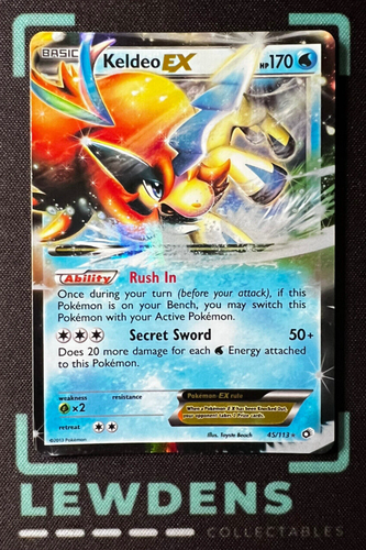 Keldeo EX - 45/113 - Ultra Rare - B&W Legendary Treasures - Pokemon ...