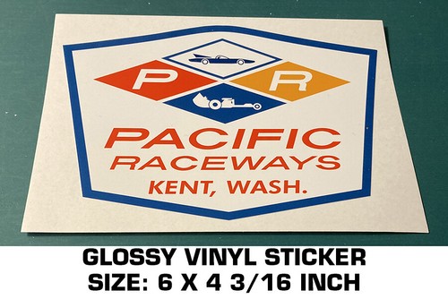 PACIFIC RACEWAYS KENT, WASH VINYL DECAL STICKER - VINTAGE TRANS AM ...