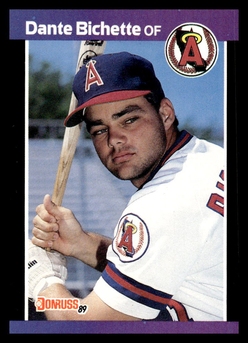 1989 Donruss #634 Dante Bichette Angels RC "Denotes*" Variation ...