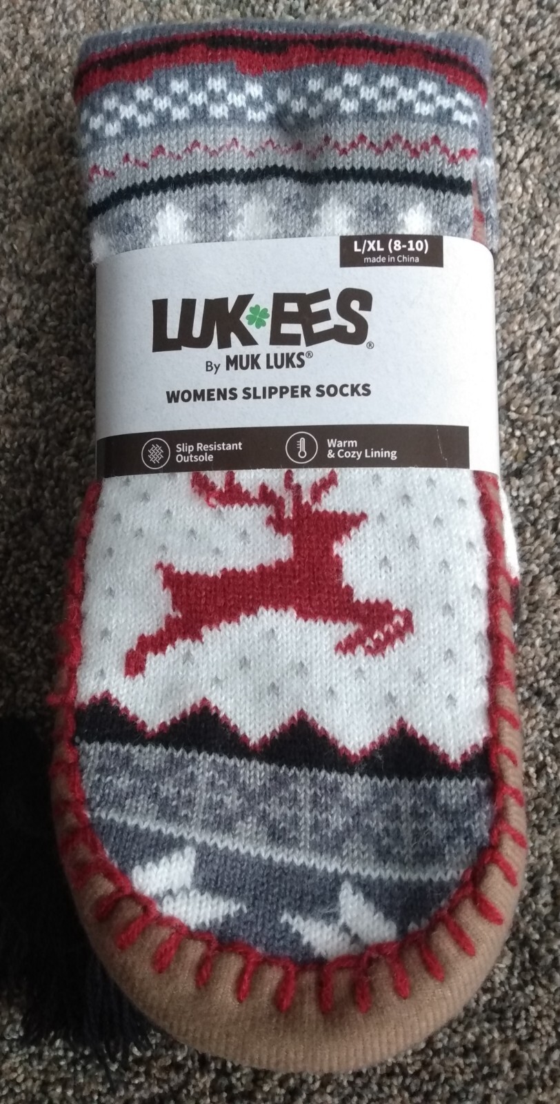 NEW LUK EES MUK LUKS Slipper Socks VARIATIONS L/XL Large & X Large (8 ...
