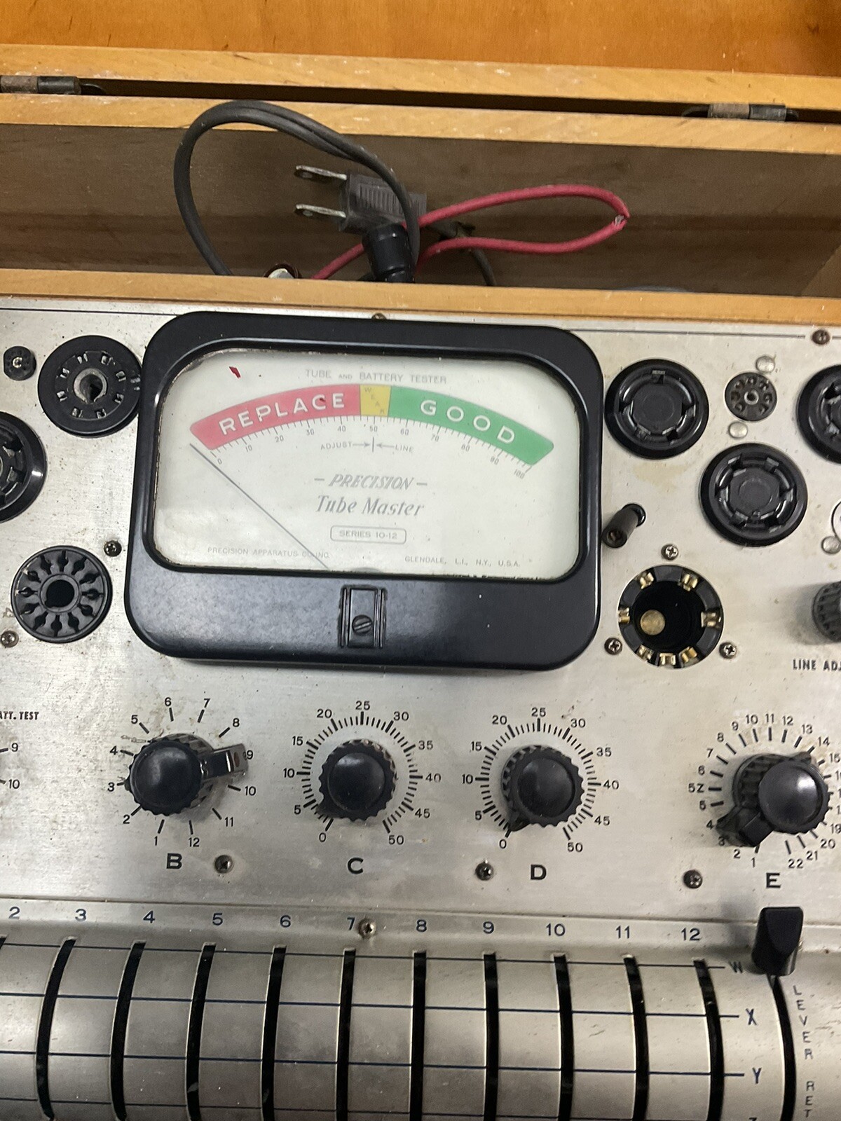 Vintage Precision 10-12 Vacuum Tube Tester Radio/Television Untested ...