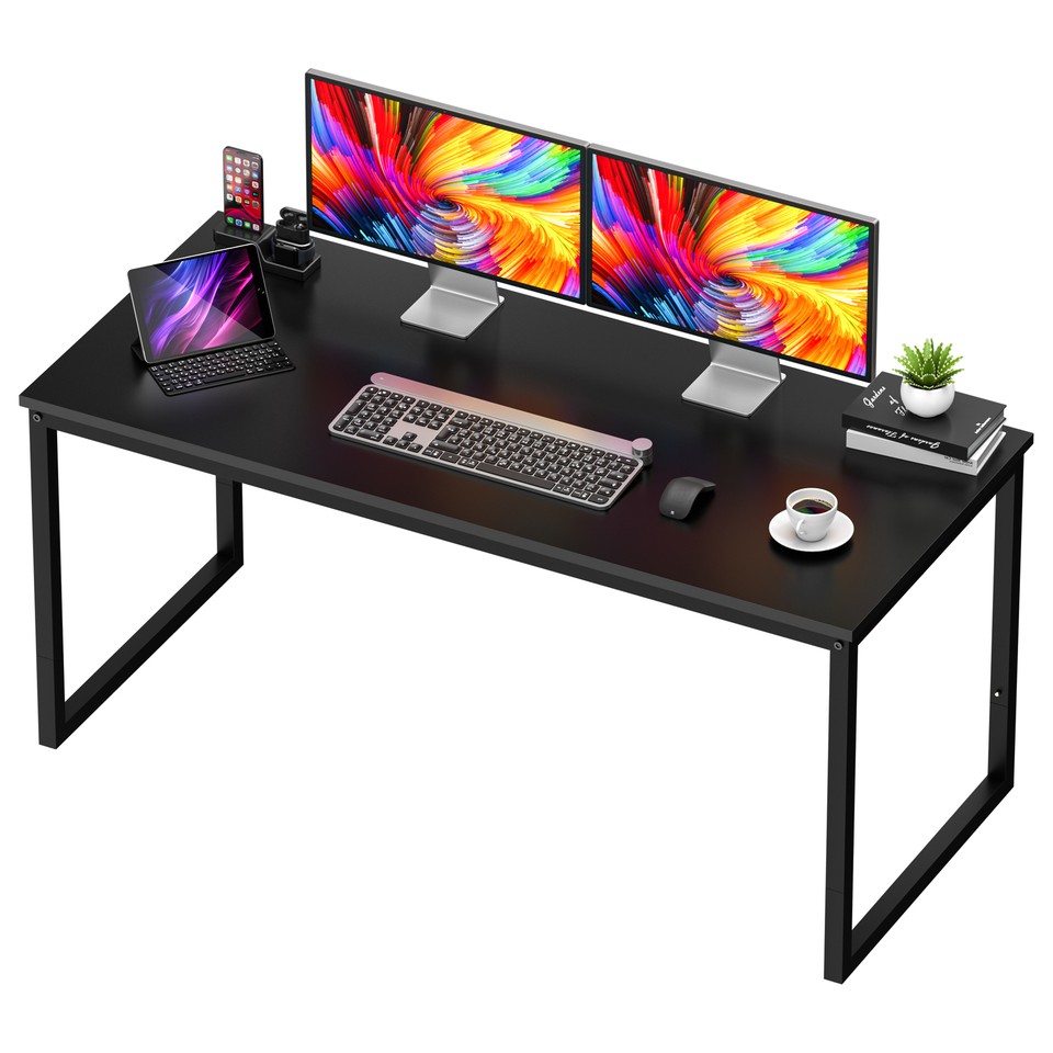 47/55 inch Computer Desk Home Office Desk Wooden Study Writing Table 2 ...