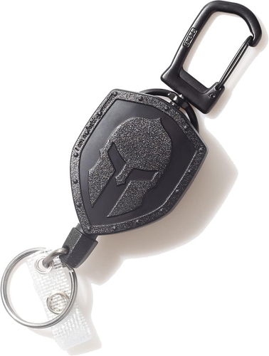 Carabiner for Keys, Spartan Helmet Retractable Keychain, Heavy Duty ...
