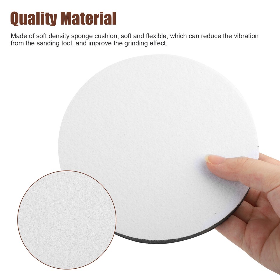 5" Soft Density Interface Pad Hook and Loop 6" Sponge Cushion Buffer ...