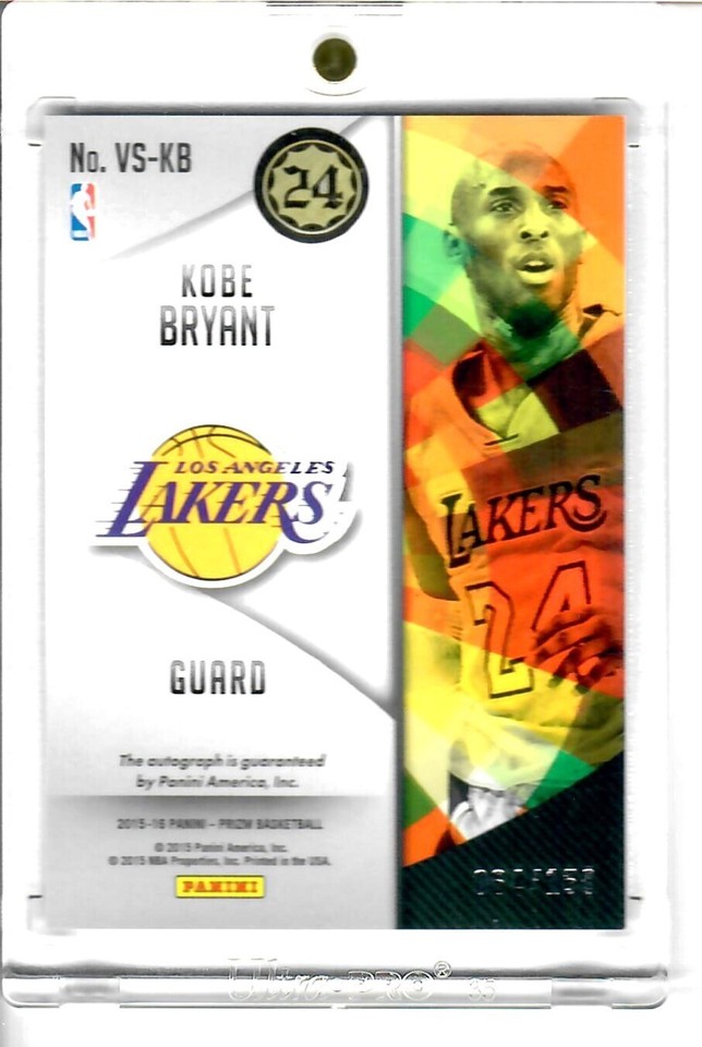 2015- 2016 Panini Prizm Kobe Bryant auto 64/150 | eBay