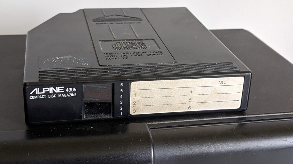 Vintage 1990s ALPINE 6 DISC CD CHANGER 5952V With 4905 CD Cartridge | eBay