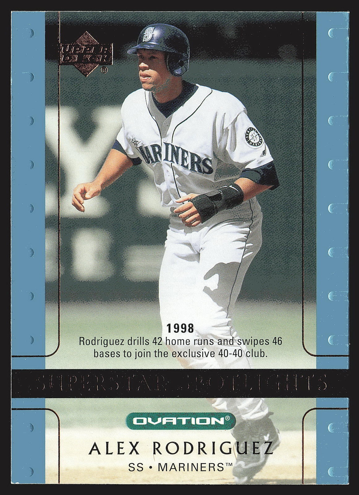2002 Upper Deck Ovation - Superstar Spotlights Alex Rodriguez #112 for ...