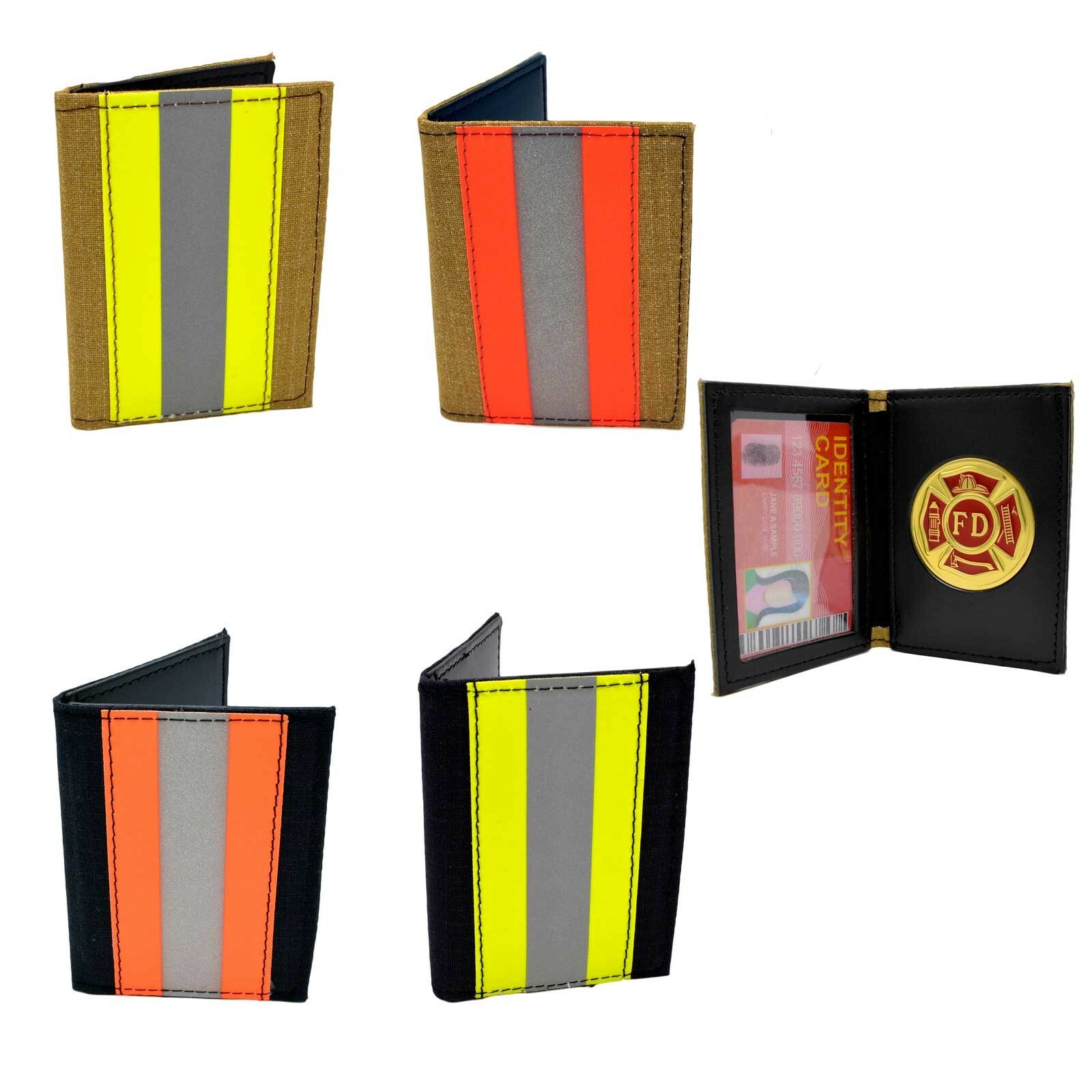 Firefighter Bunker Gear ID Holder License Case Document Carrier Fire ...