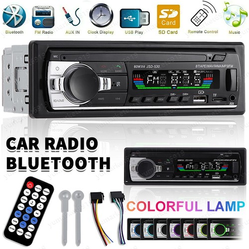 Car Stereo Audio FM Aux Input Receiver Bluetooth In-Dash SD USB MP3 ...