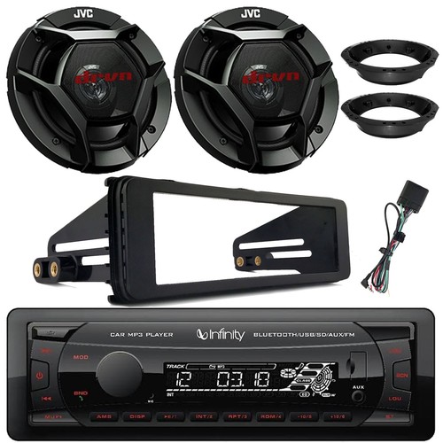 Infinity FM Radio Receiver, 2x 6.5" 300W Speakers w/Adapter, Harley ...