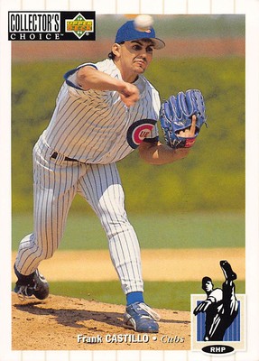 Frank Castillo 1994 Collector's Choice 454 Chicago Cubs Baseball Card ...