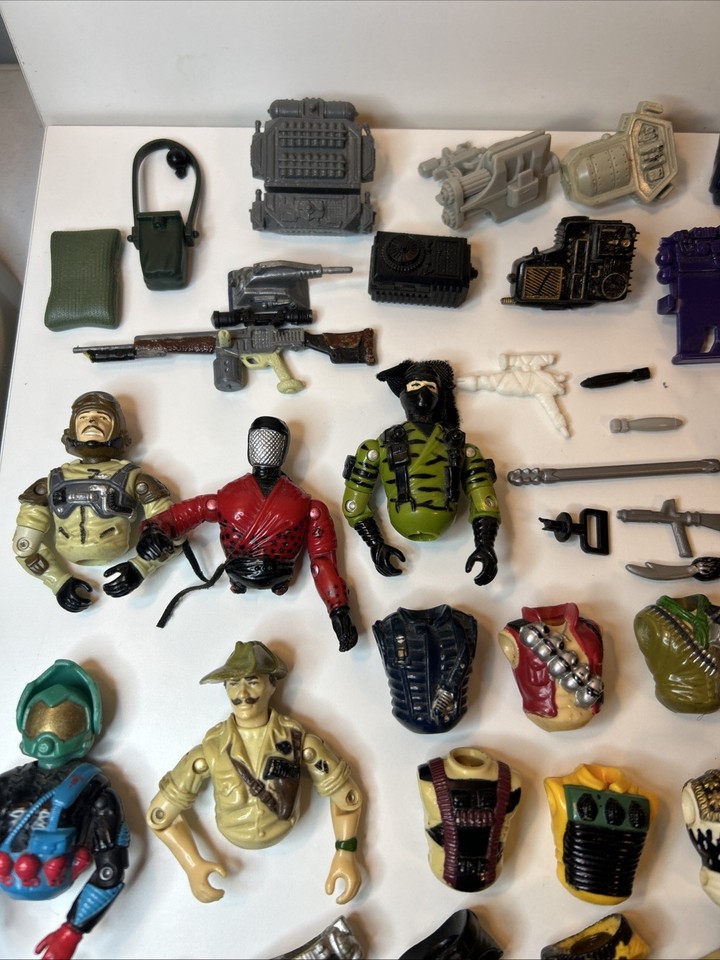 Vintage GI Joe 1980s 90s ARAH Parts Accessories Guns Lot Some Custom ...