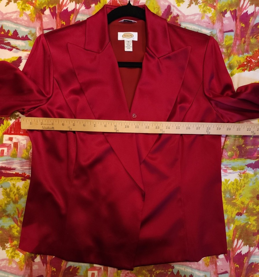 VINTAGE Talbots Women'S Pure Silk Red Blazer Jacket Size 10 | eBay