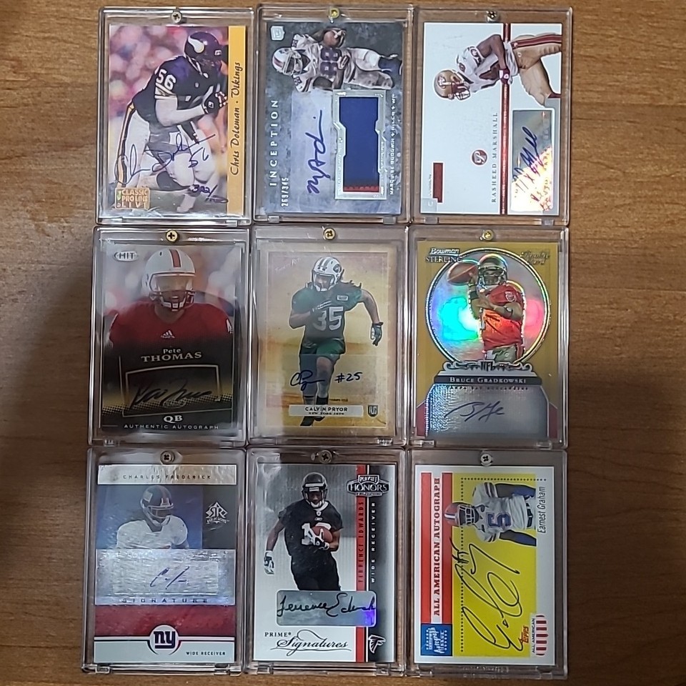 HUGE Lot Of 97 Autographed Football Cards. Auto 90s-2020s. BIG NAMES | eBay