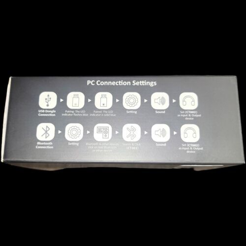 Levn CT002 Headset Black Noise Cancelling Wireless Bluetooth On The Ear ...