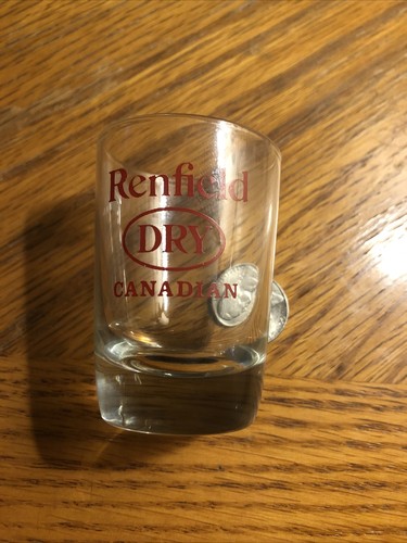 Renfield Dry Canadian Shot Glass Vintage Red | eBay