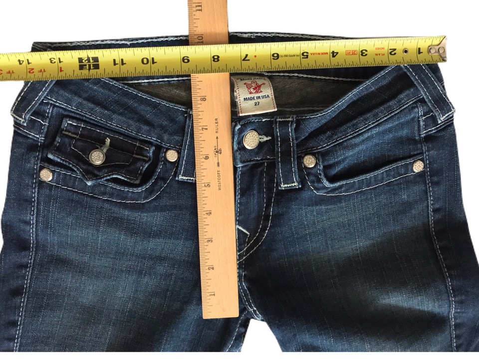 True Religion sz 27 Jeweled Embellished Pockets Women's Denim Blue ...