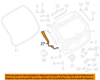 MAZDA OEM 2017 CX-5 Liftgate Tail Tailgate Trunk-Sensor KB8C636G0E | eBay