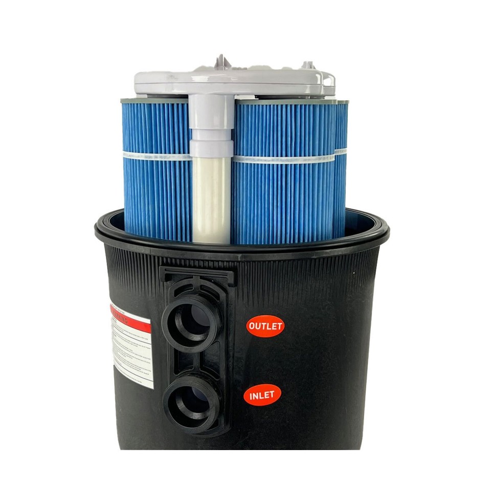 Rx Clear In-Ground Swimming Pool Quad Cluster Cartridge Filter - Choose ...
