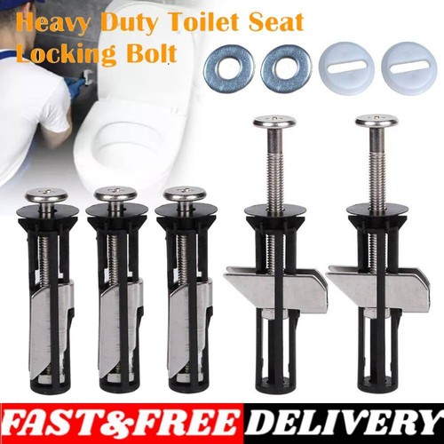 Heavy Duty Toilet Seat Fastener Bolt kit, Universal Toilet Seat Bolt Kit | eBay