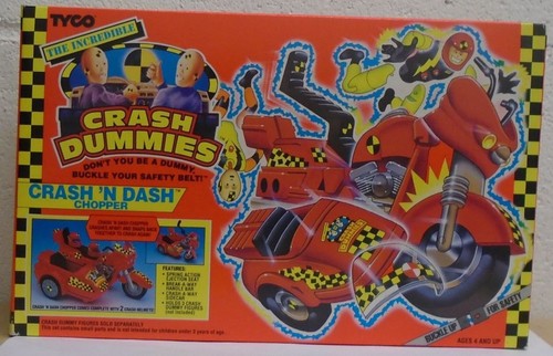 Crash Test Dummies Crash 'N Dash Chopper Tyco 1991 Motorcycle 5 ...