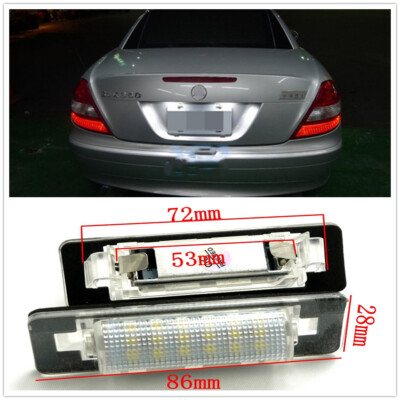 LED Rear License Plate Light for Mercedes Benz W210 W202 4D Sedan | eBay