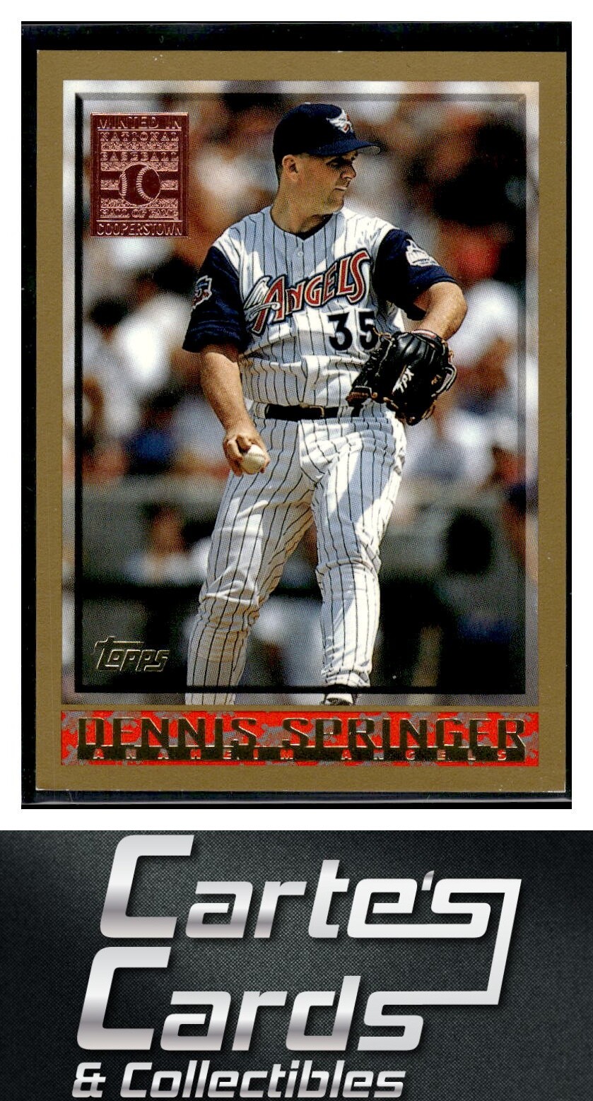 Dennis Springer 1998 Topps Minted in Cooperstown #243 Anaheim Angels | eBay