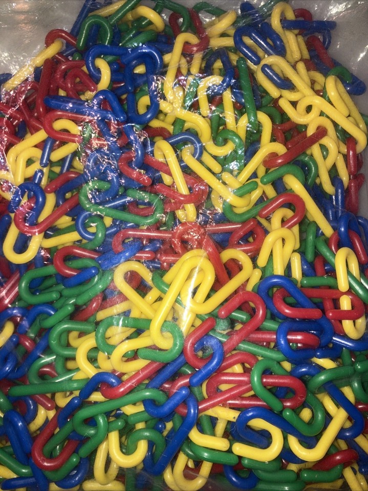 Plastic C-Clips Chain Link 491 Pieces Mutli Colored | eBay