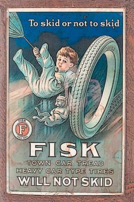 Fisk Tire Advertising Metal Sign | eBay