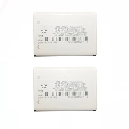 2PCS For Nokia BLC-2 Battery 3.6V 1000 MAh for 1221 1260 1261 2260 3300 ...