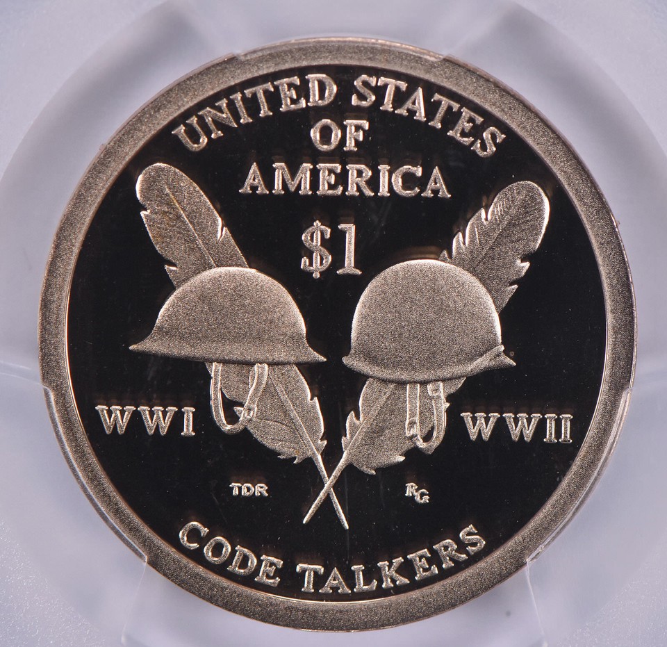 2016-S Sacagawea Dollar Wartime Code Talkers PR69 DCAM PCGS Blue Label ...