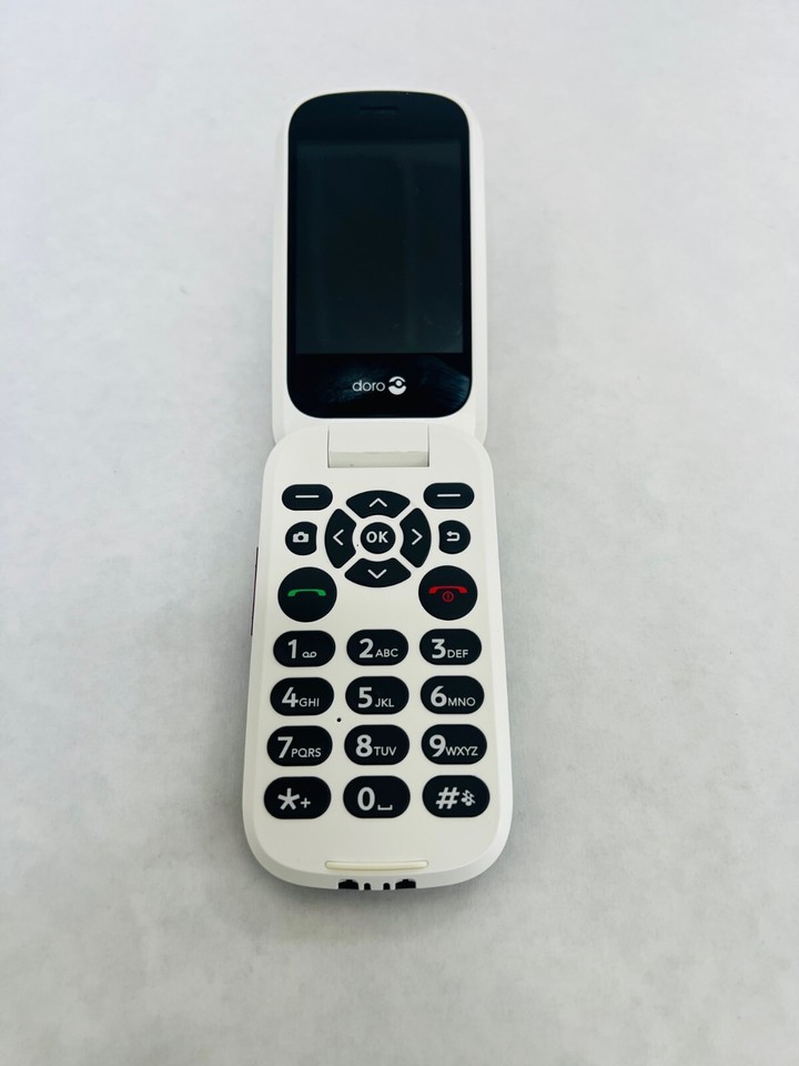 Doro 7050 - DFC-0180 - Burgundy/Black (Consumer Cellular) Unlocked Flip ...