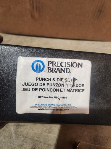Precision Brand 40105 Punch & Die Set | eBay