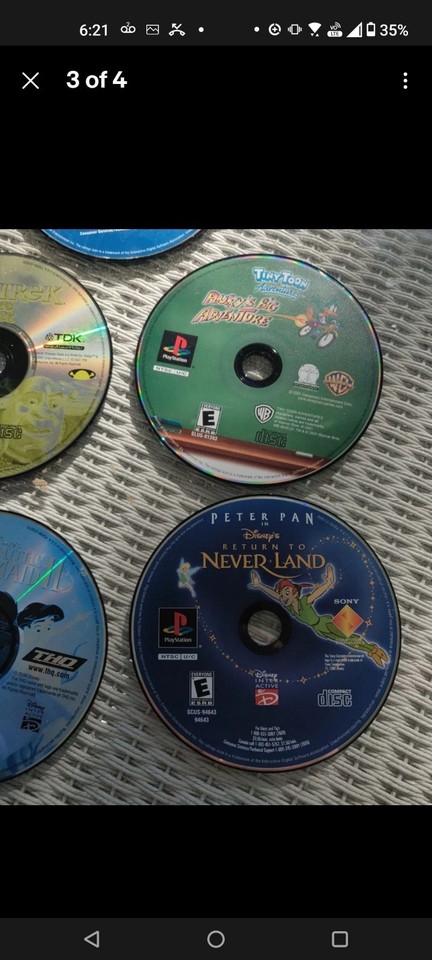 PS1 Disc Only Lot Disney Games Wholesale Little Mermaid Tiny Toons ...