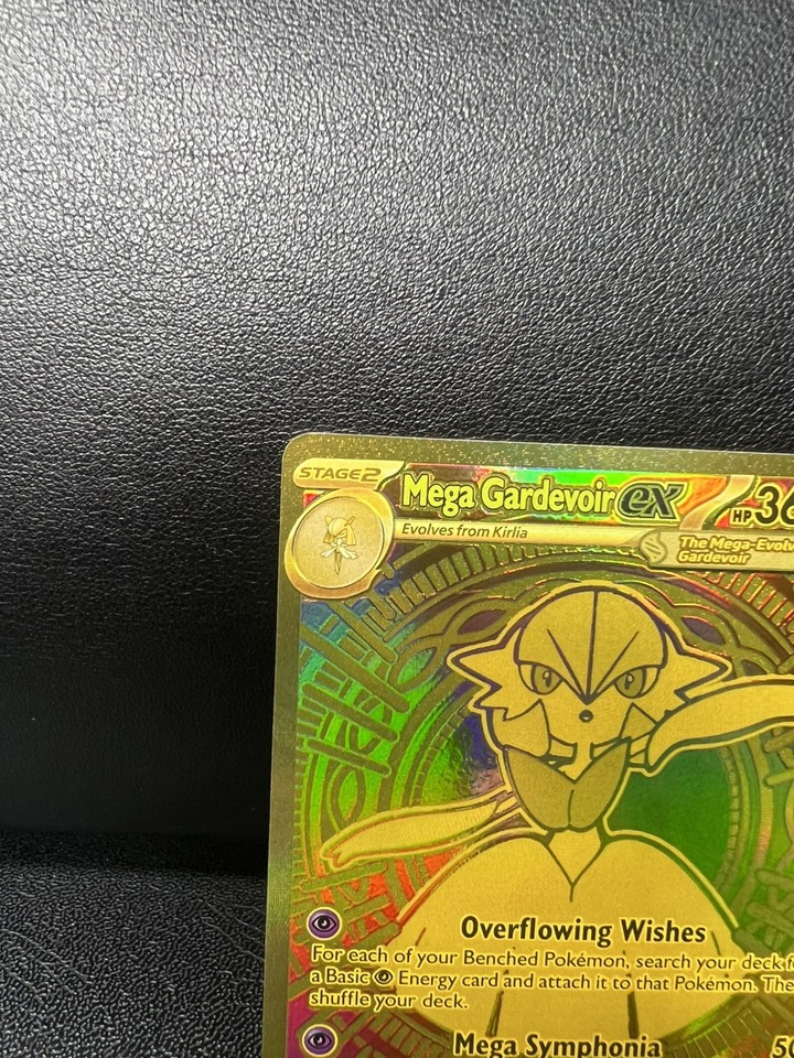 Mega Gardevoir Ex 187/132 Mega Evolution Secret Rare Pokemon Card GOLD ...