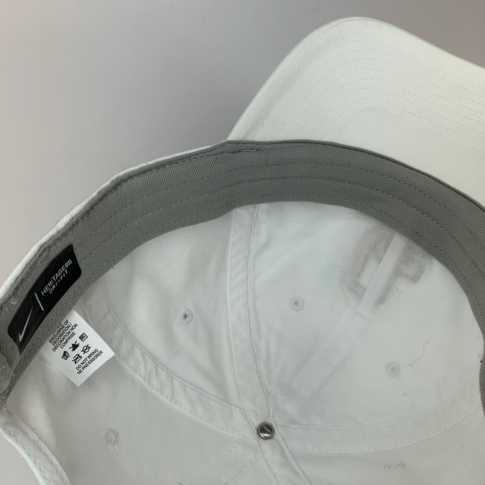 OS Oklahoma State Hat White Nike Dri-Fit Heritage86 OSFM Strap Baseball ...
