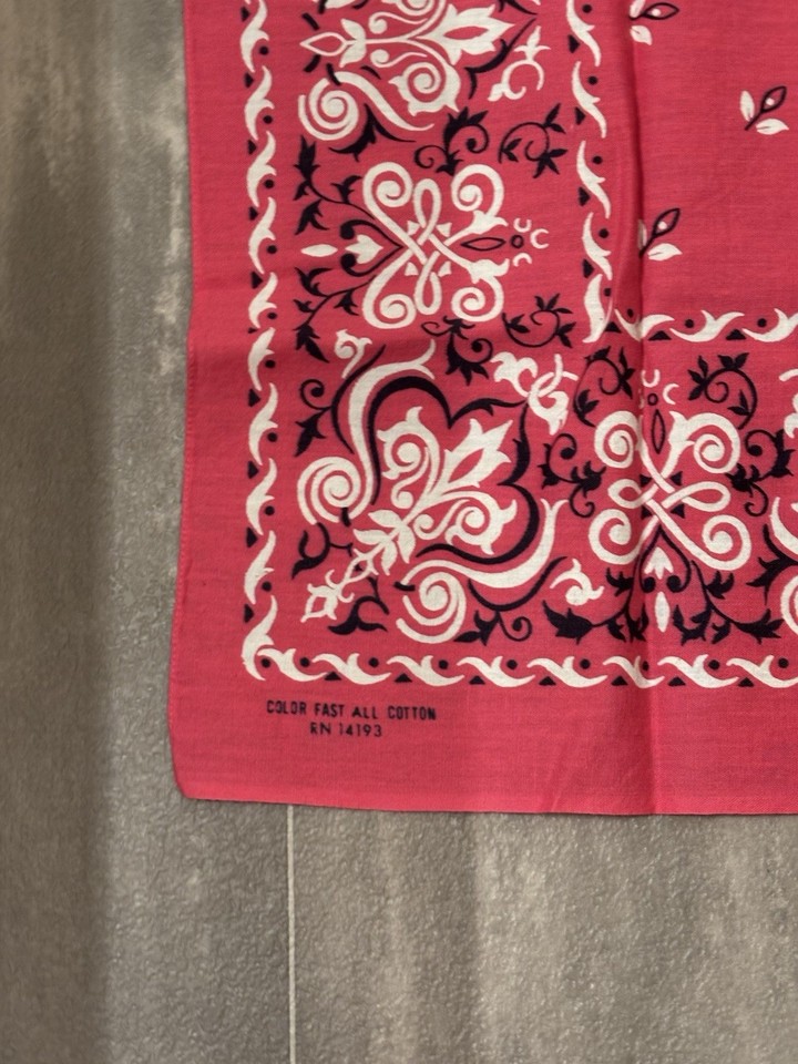 Vintage Fast Color Bandana ** Floral Pattern ** | eBay