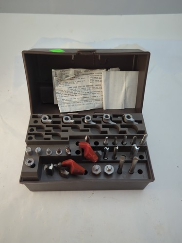 Vintage Sears Craftsman Router Bit Set 21297 22 Bits | eBay