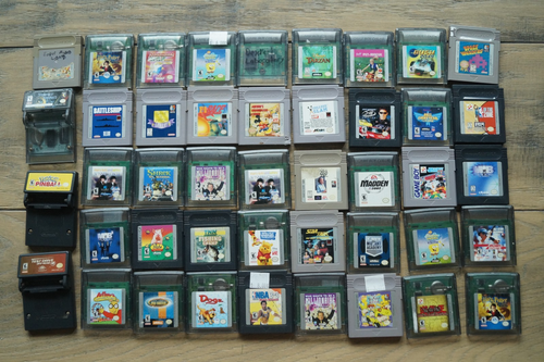 Nintendo Gameboy Lot(44) Big Lot of Gameboy and Gameboy Color Games ...