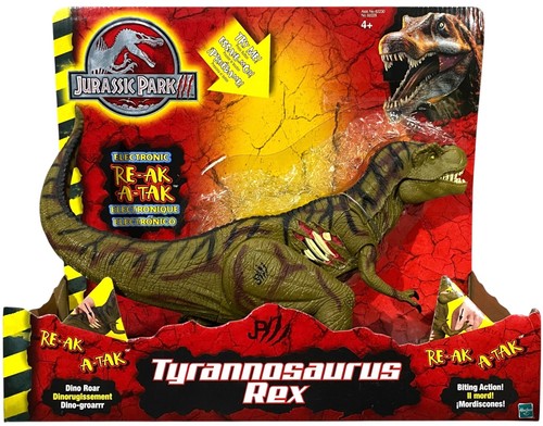 Jurassic Park 3 III Tyrannosaurus Rex Electronic Re-Ak A-Tak Figure NEW ...