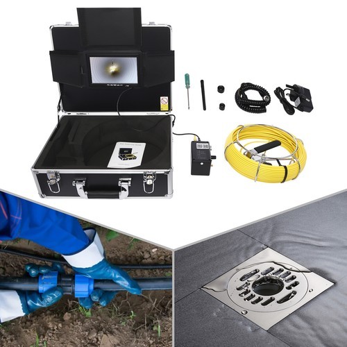 7” Sewer Pipe Inspection Drain Industrial Endoscope Video Camera DVR ...