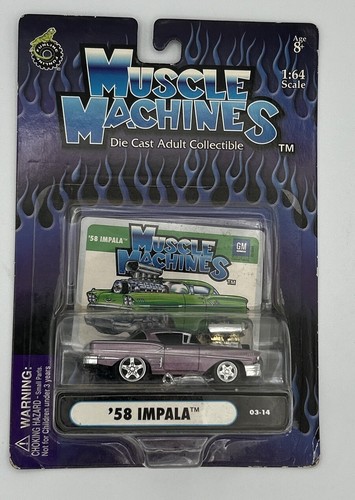 MUSCLE MACHINES '58 IMPALA Car Die Cast LT. PURPLE 03-14 Adult ...