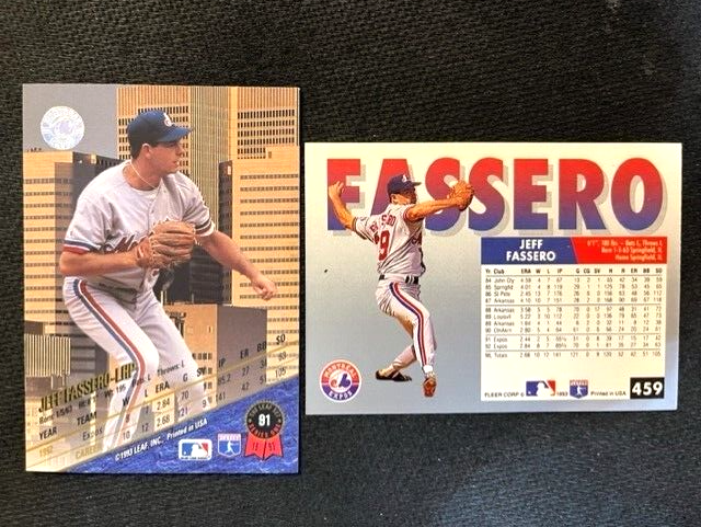 MLB - Jeff Fassero 1993 Leaf & 1993 Fleer Baseball - Expos | eBay