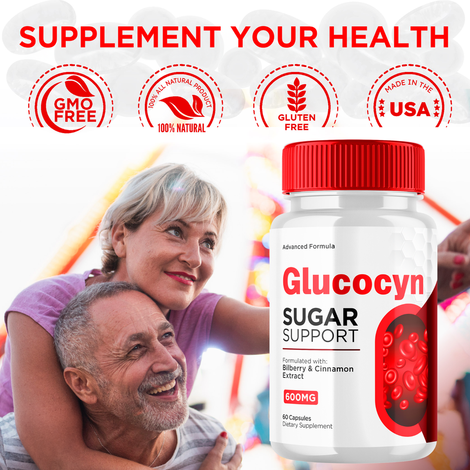 Glucocyn Advanced Formula Sugar Support Natural Glycogen Supplement 120 ...