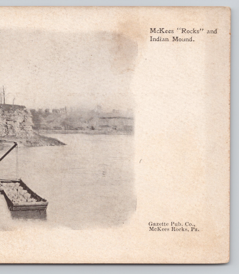 McKees Rocks Indian Mound Postcard Indigenous Native American 1910's | eBay